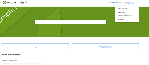 Login Instructions for E-Complish Support System (ESS) – E-Complish